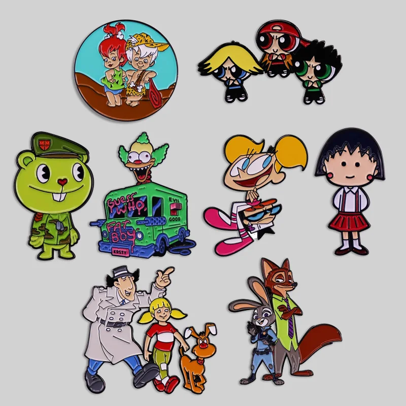 Enamel Clothes Bag | Enamel Accessories | Pin 90s Cartoons | Enamel Pin ...