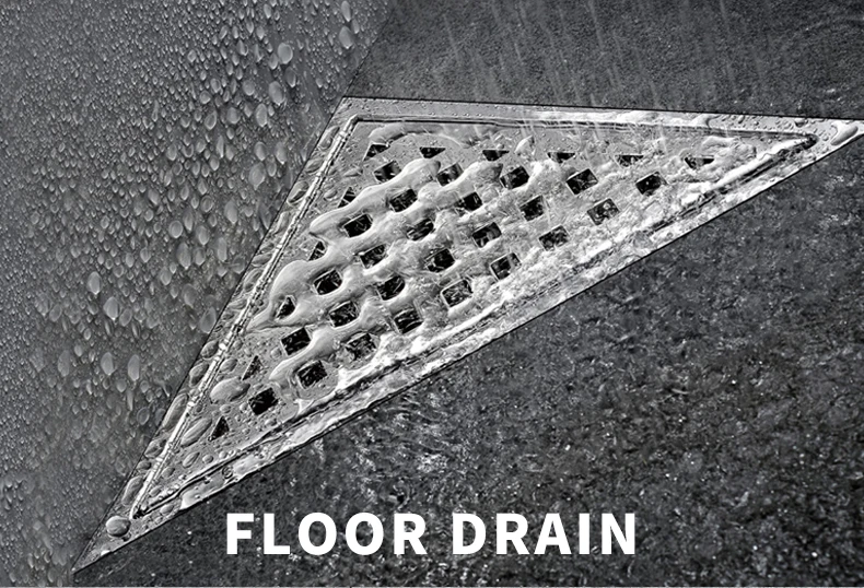 Tuyau - drain - raccord,Drain de sol Triangle Invisible,pour balcon ...