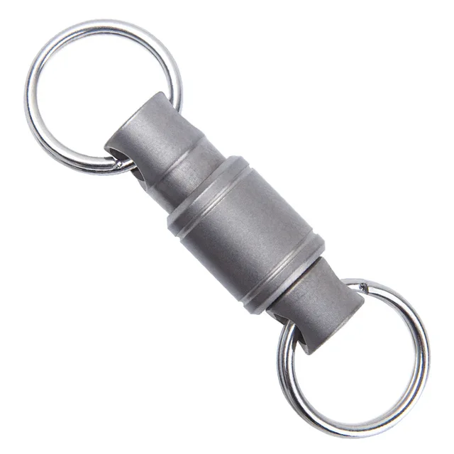 TC4 Titanium Keychain Mini Key Holder Quick Release 360° Rotatable ...