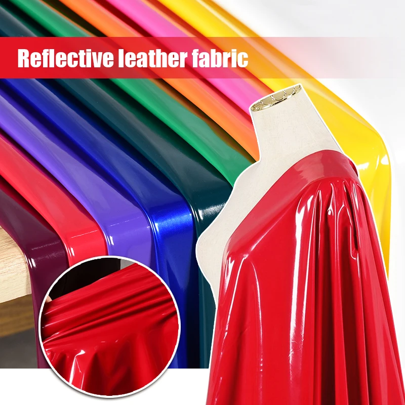 Glossy-Elastic-PU-Leather-Soft-PVC-Mirror-Faux-Leather-for-Sewing-Sexy ...