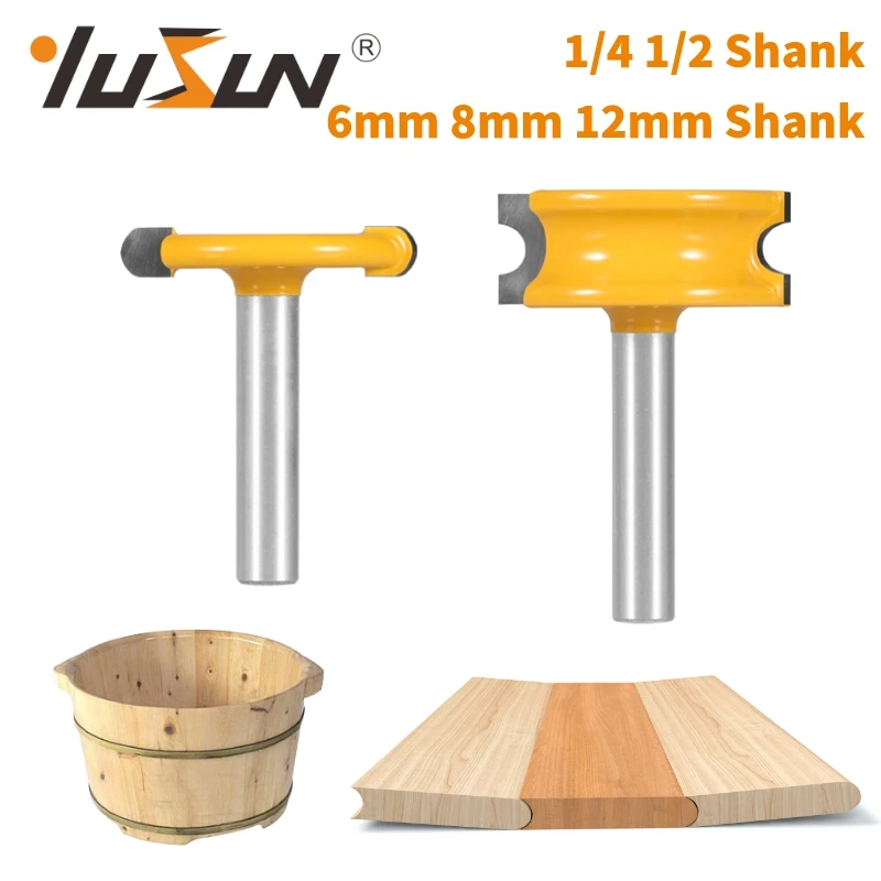 YUSUN-2PCS-Flute-Bead-T-Shaped-Tenon-Router-Bit-Woodworing-Milling ...