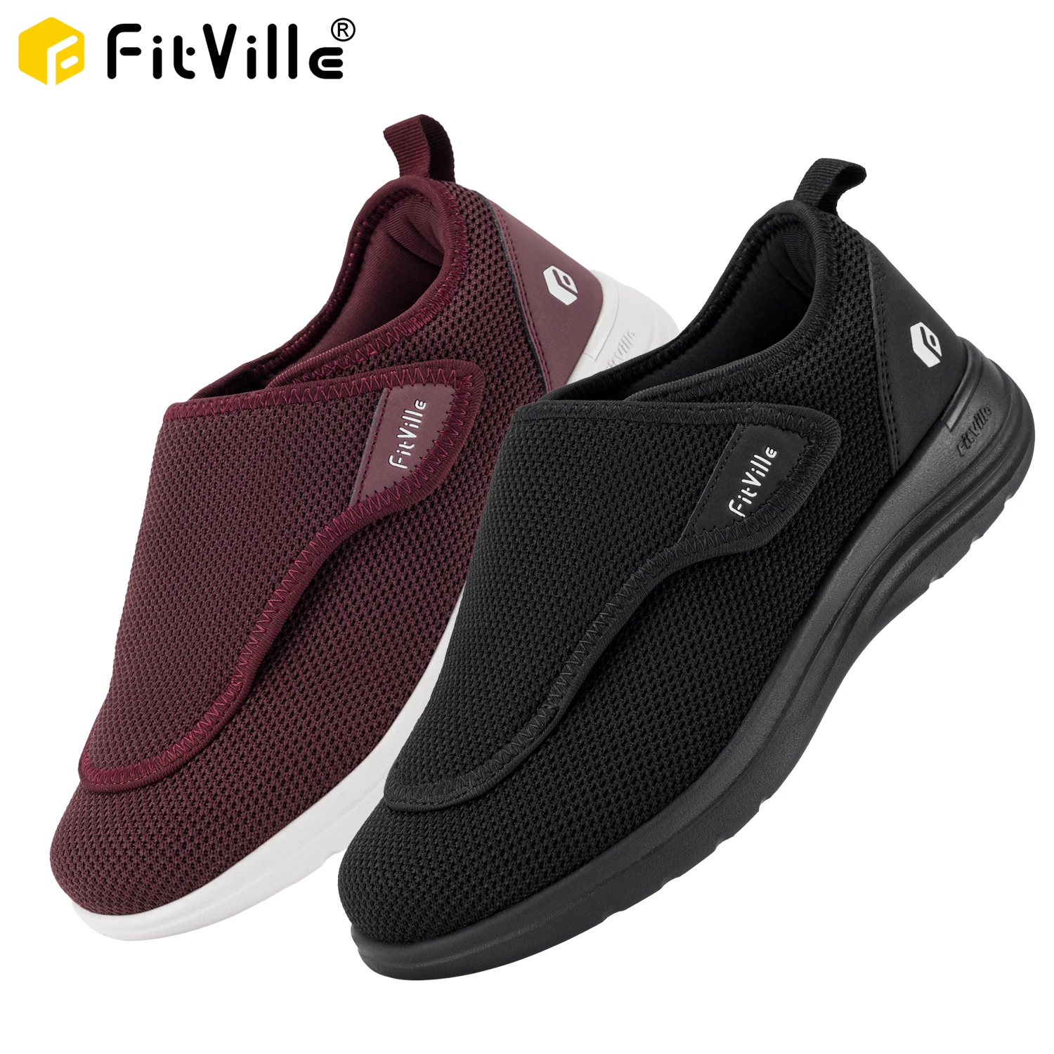Fitville-Women-s-Shoes-Wide-Width-Diabetic-Shoes-Walking-Casual ...