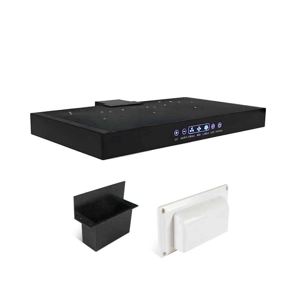 12V RV Range Hood with LED Camper Van Cooker Hood Touch Switch ...