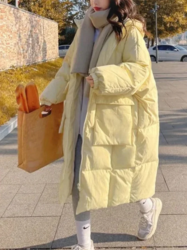 Oversized-Long-Jacket-Women-Autumn-Winter-Hooded-Cotton-Padded-Coat ...