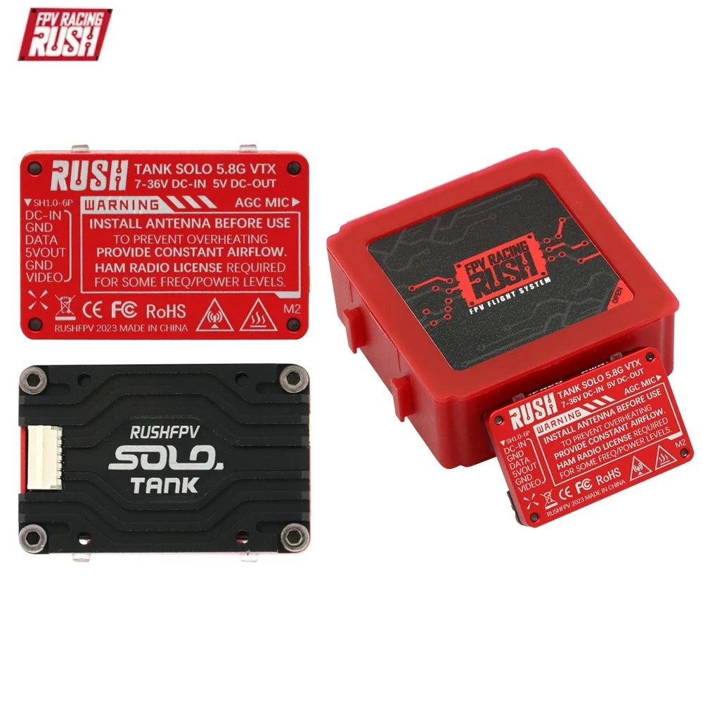 RUSH Solo Tank 5.8GHZ 1.6W High Power VTX Video Transmitter Built-in ...