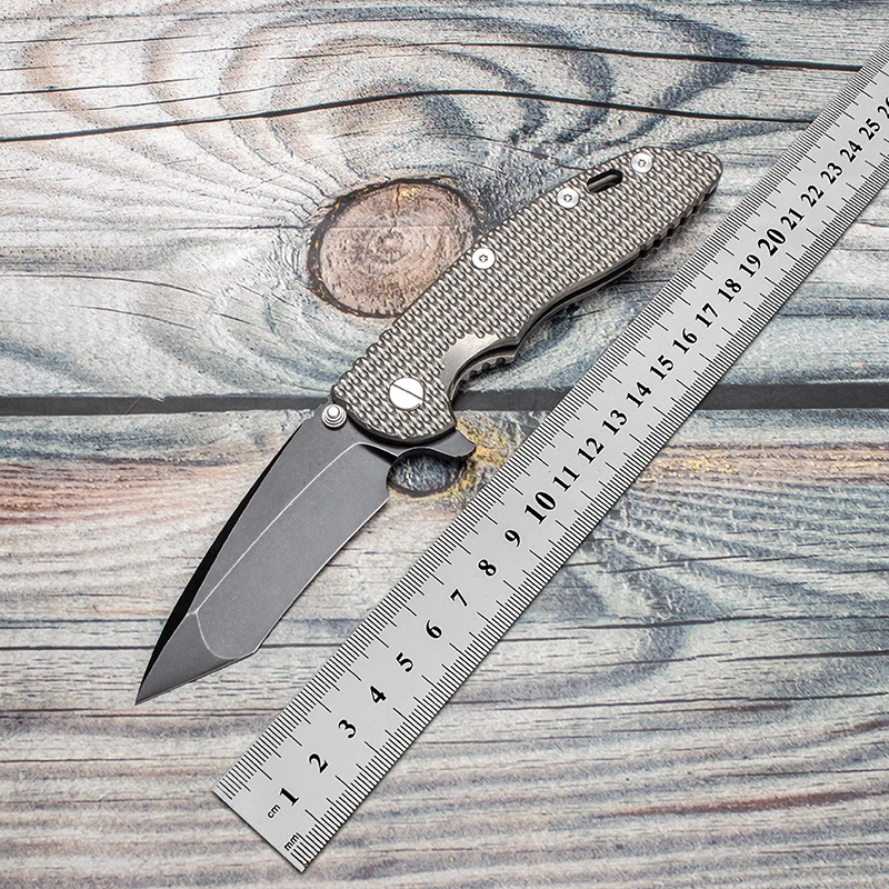 Custom-Folding-Knife-Hinderer-XM-18-100-CPM-20CV-Blade-Titanium-Handle ...