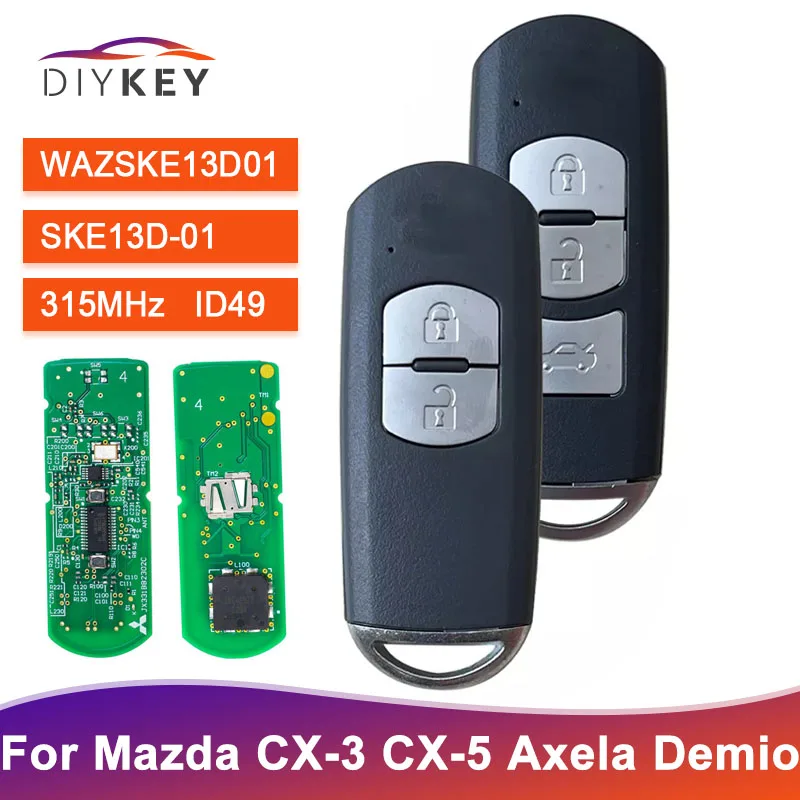 DIYKEY-OEM-Board-Remote-Key-WAZSKE13D01-For-MAZDA-CX-3-CX-5-Axela-Demio ...