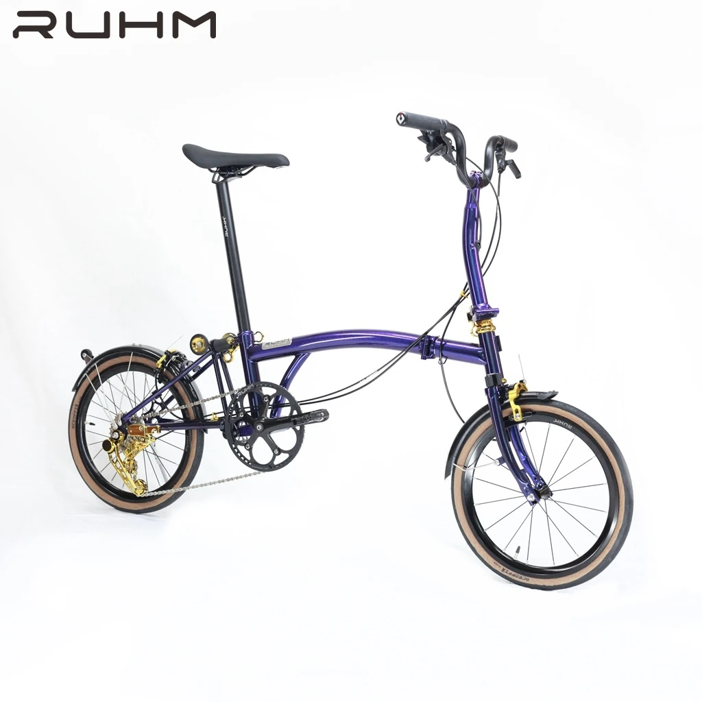Ruhm 7s Folding Bicycle 16 Inch For Brompton 11-28t Flywheel Standard ...