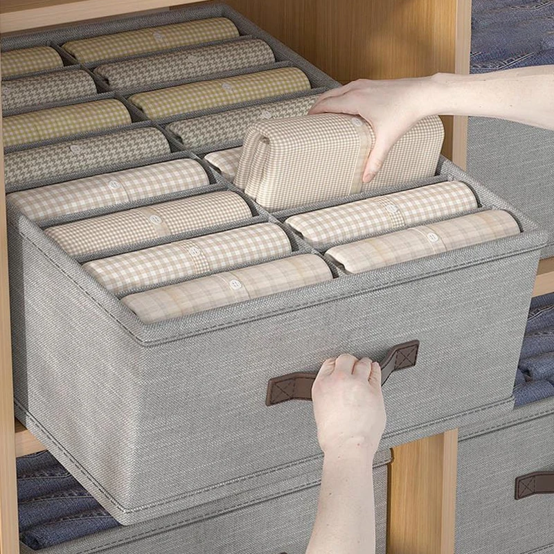 Wardrobe-Storage-Box-Clothes-Closet-Organizer-Drawer-Underwear-Ties-T ...