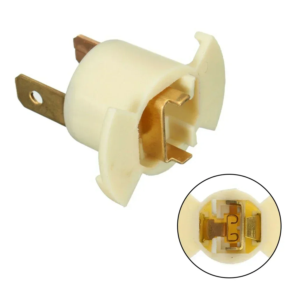 Car Headlight Holder Bulb Socket H1 Halogen Plastic Copper Lamp Holder ...