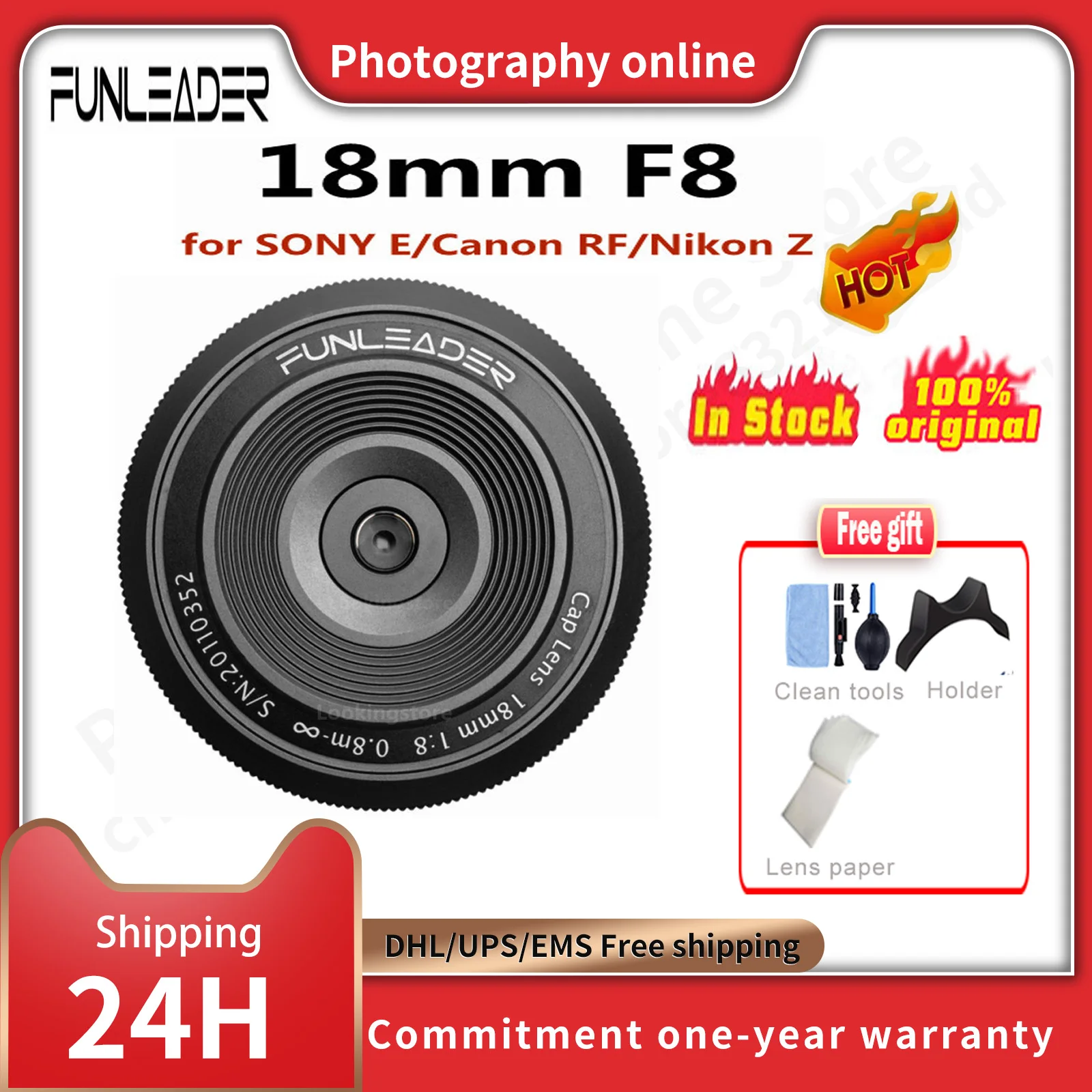 FUNLEADER-18mm-F8-Full-Frame-Camera-Lens-Manual-Focus-for-SONY-E-Nikon ...