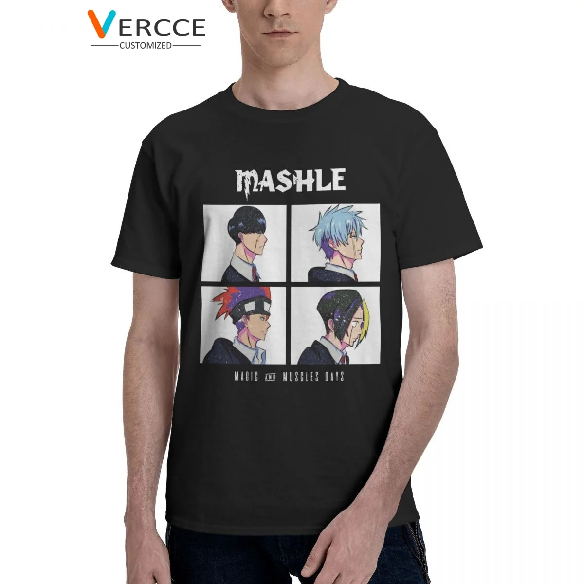 Mashle Magic And Muscles Anime 2023 Manga T Shirt 100% Cotton Tees ...