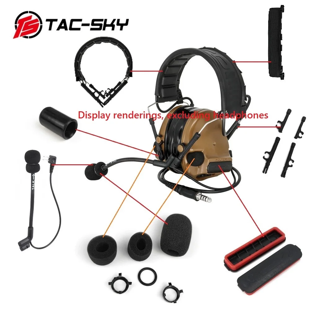 TS-TAC-SKY-Tactical-Headset-Comtac-iii-Replacement-Accessories-COMTA ...