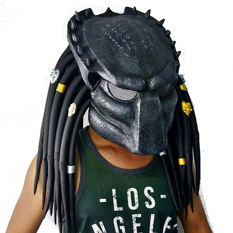 Scary-Latex-Alien-Predator-Cosplay-Mask-Decoration-Props-Halloween-Mask ...