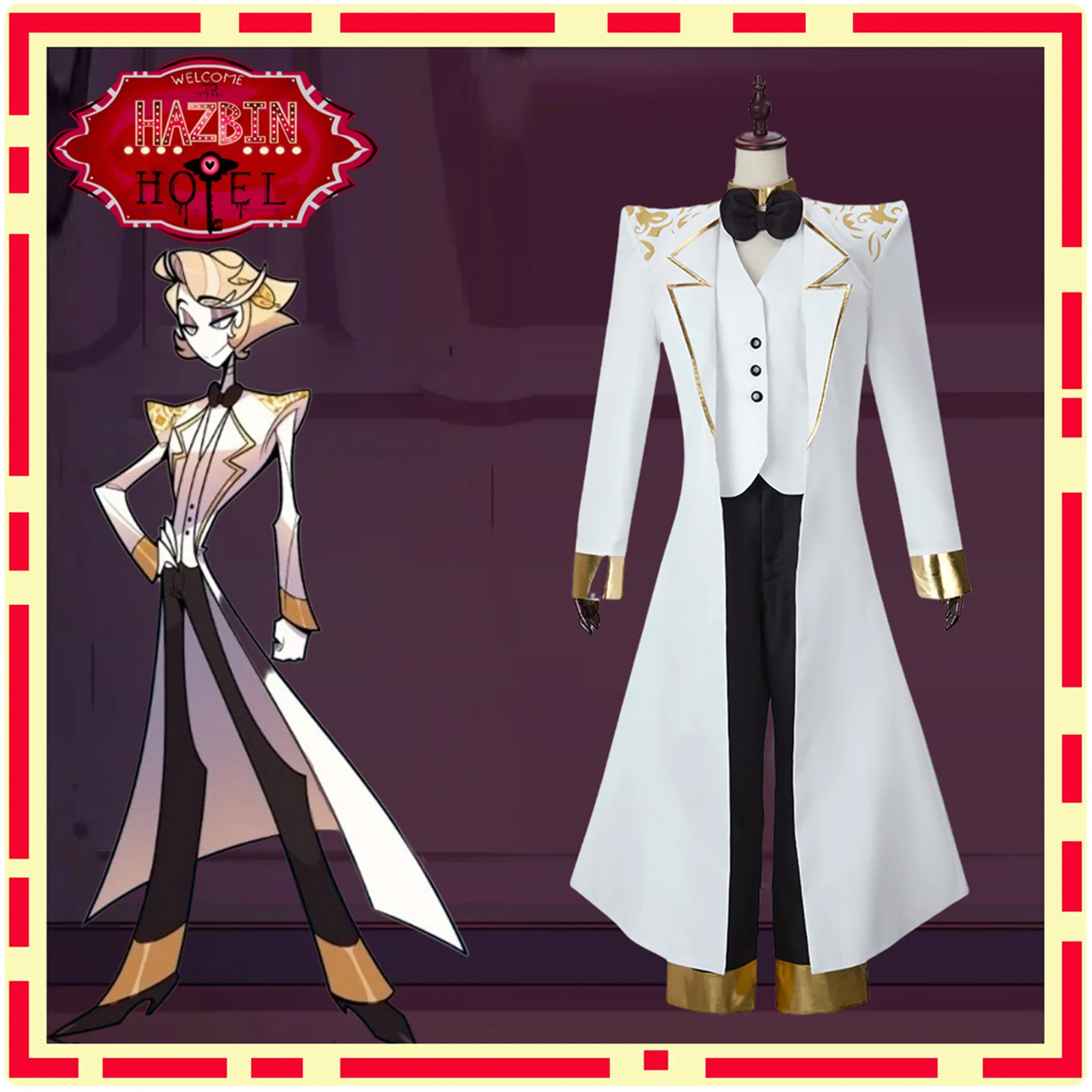 Disfraz-de-Michael-Cosplay-uniforme-blanco-con-corbata-traje-de-fiesta ...