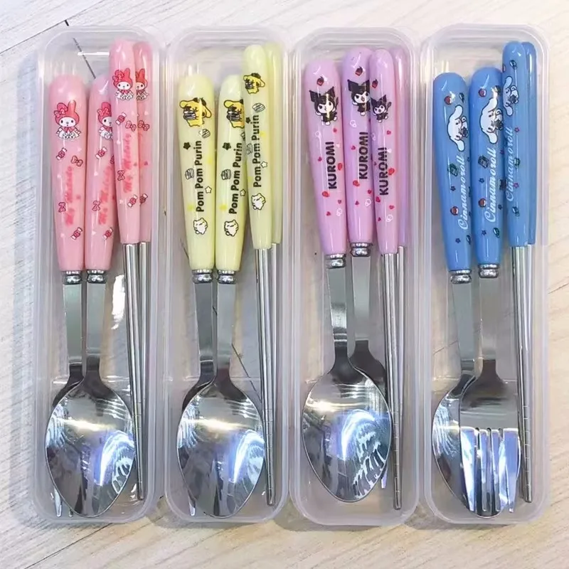 Sanrio-Kawaii-Hello-Kitty-Spoon-Cartoon-Children-s-Eating-Fork ...