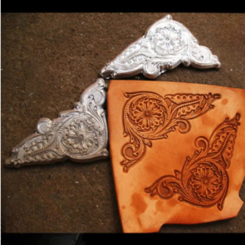 3D-Corner-Pattern-Logo-Leather-Embossing-Mold-Leather-Carving-Tool ...
