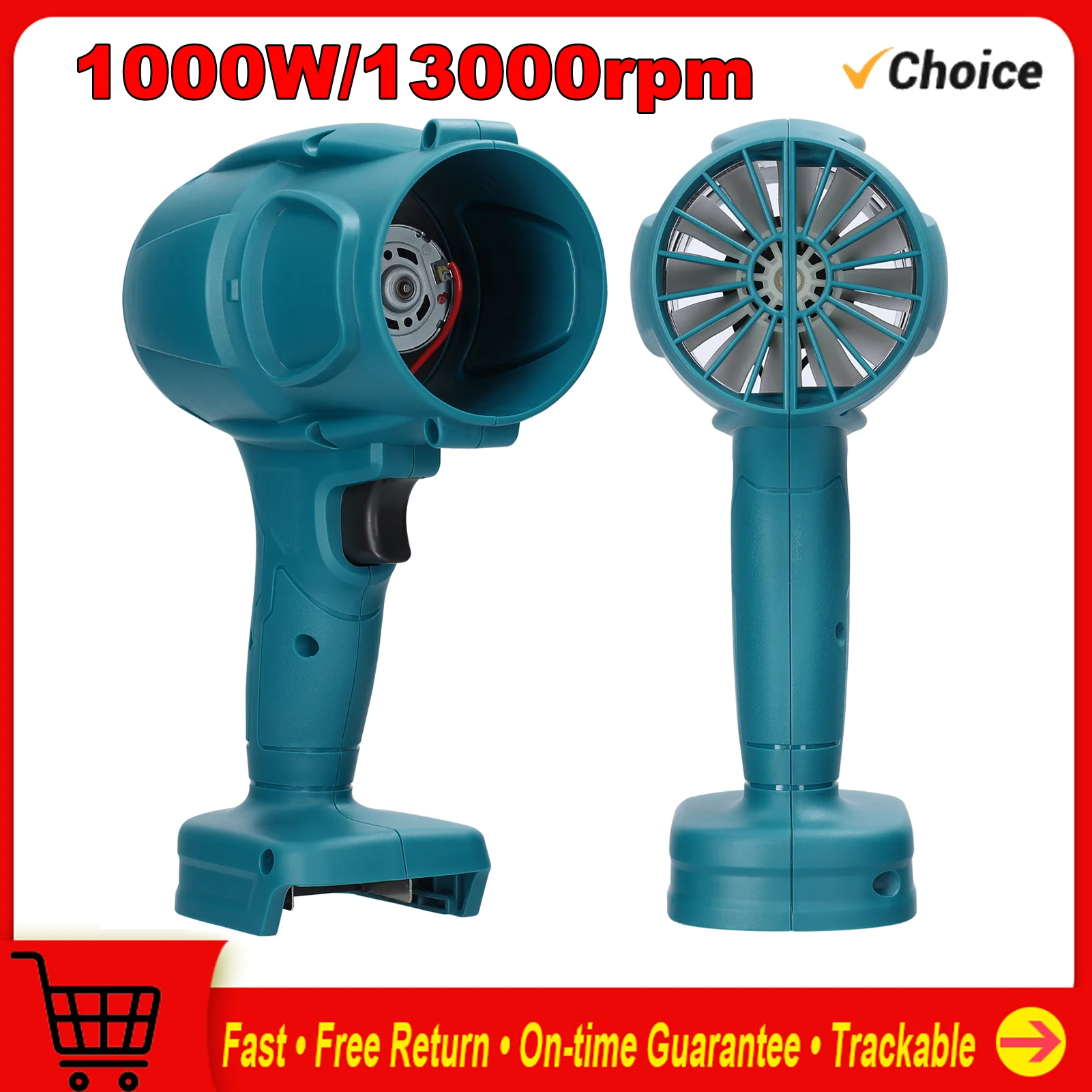 1000W-Electric-Fan-Portable-Camping-Hiking-Fan-Cordless-Brushed-Fan ...
