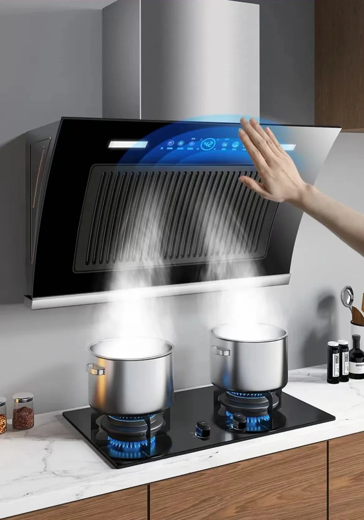 Range-hood-side-suction-high-suction-kitchen-wall-mounted-dual-motor ...