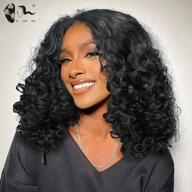 Middle Part Curly Hairstyles For Black Women