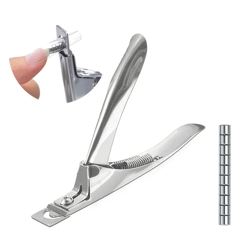 Acrylic Nail Clippers with 15Pcs Magnets Nail Clippers Cutters for Long ...