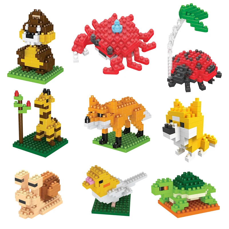 Cute-Animal-Small-Building-Block-Toys-Nanoblock-Mini-Blocks-Micro ...