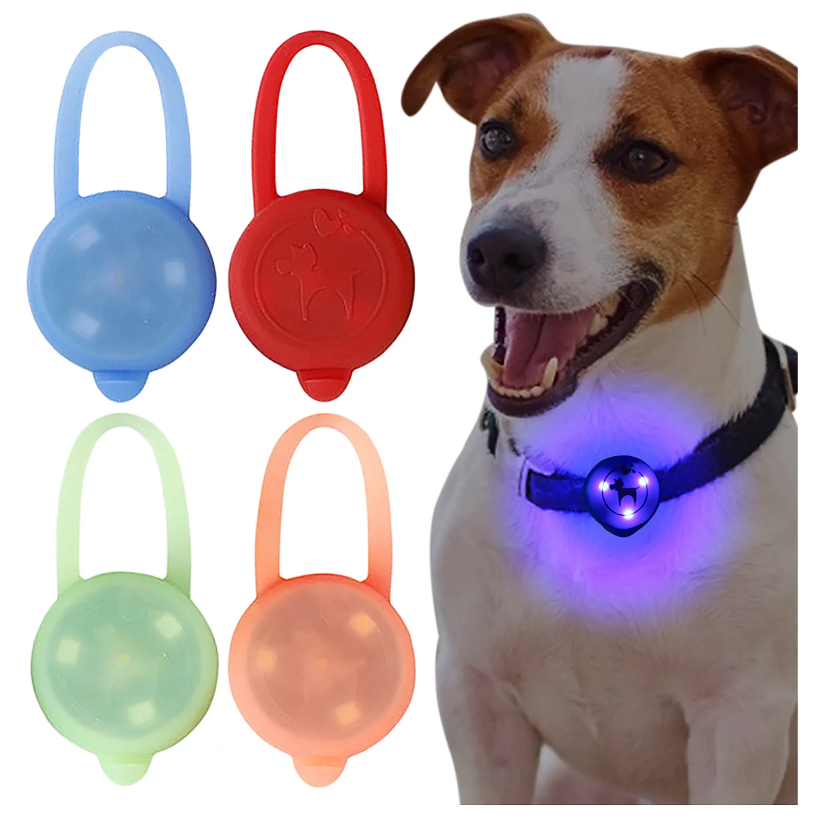 Silicone Anti Loss Dog Light Collars Pendant Dog Cat Spotlight ...