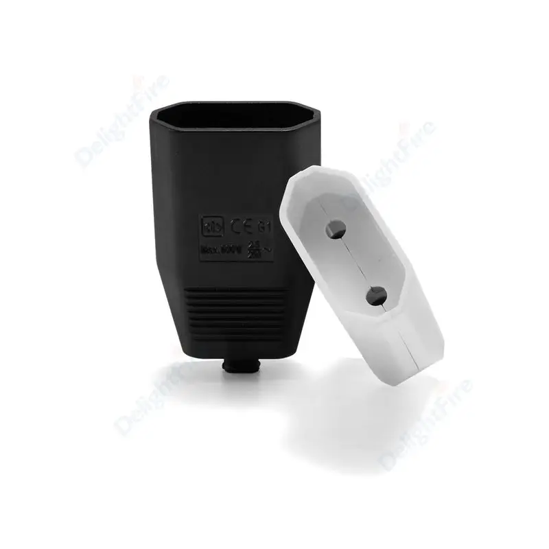 EU-Electrical-Plug-Male-Female-Replacement-Rewireable-Hole-Socket-Two ...