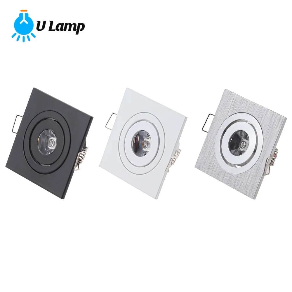 Square Led Mini Spot Light Foco 3W Small Led Recessed Ceiling Light ...