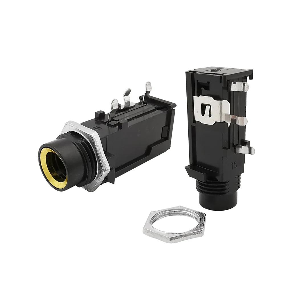 6-35mm-Mono-Female-Audio-Jack-PCB-Chassis-Panel-Mount-Connector-1-4Inch ...