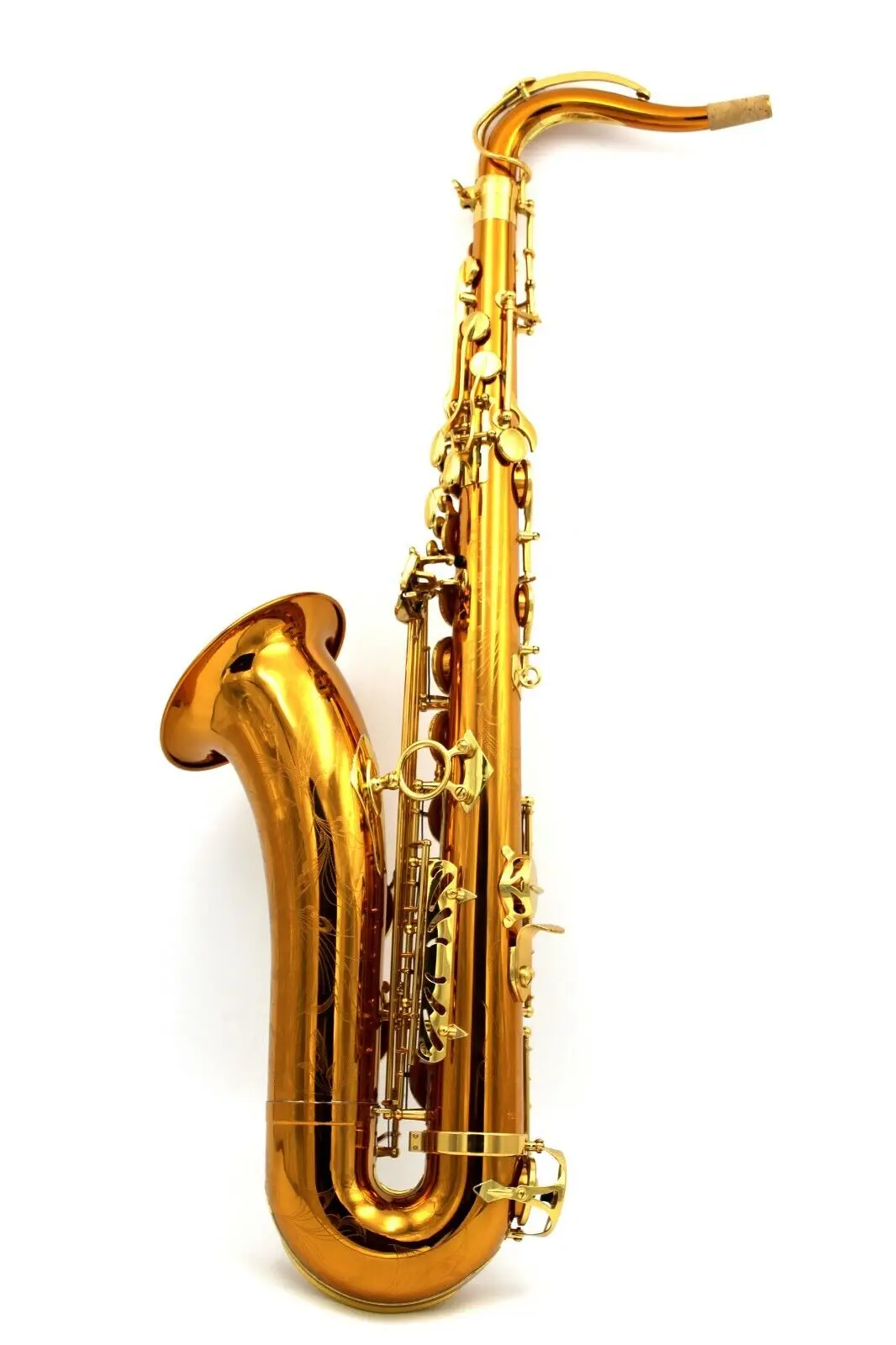 Eastern-Music-dark-gold-lacquer-rose-brass-copper-tenor-saxophone-R54 ...