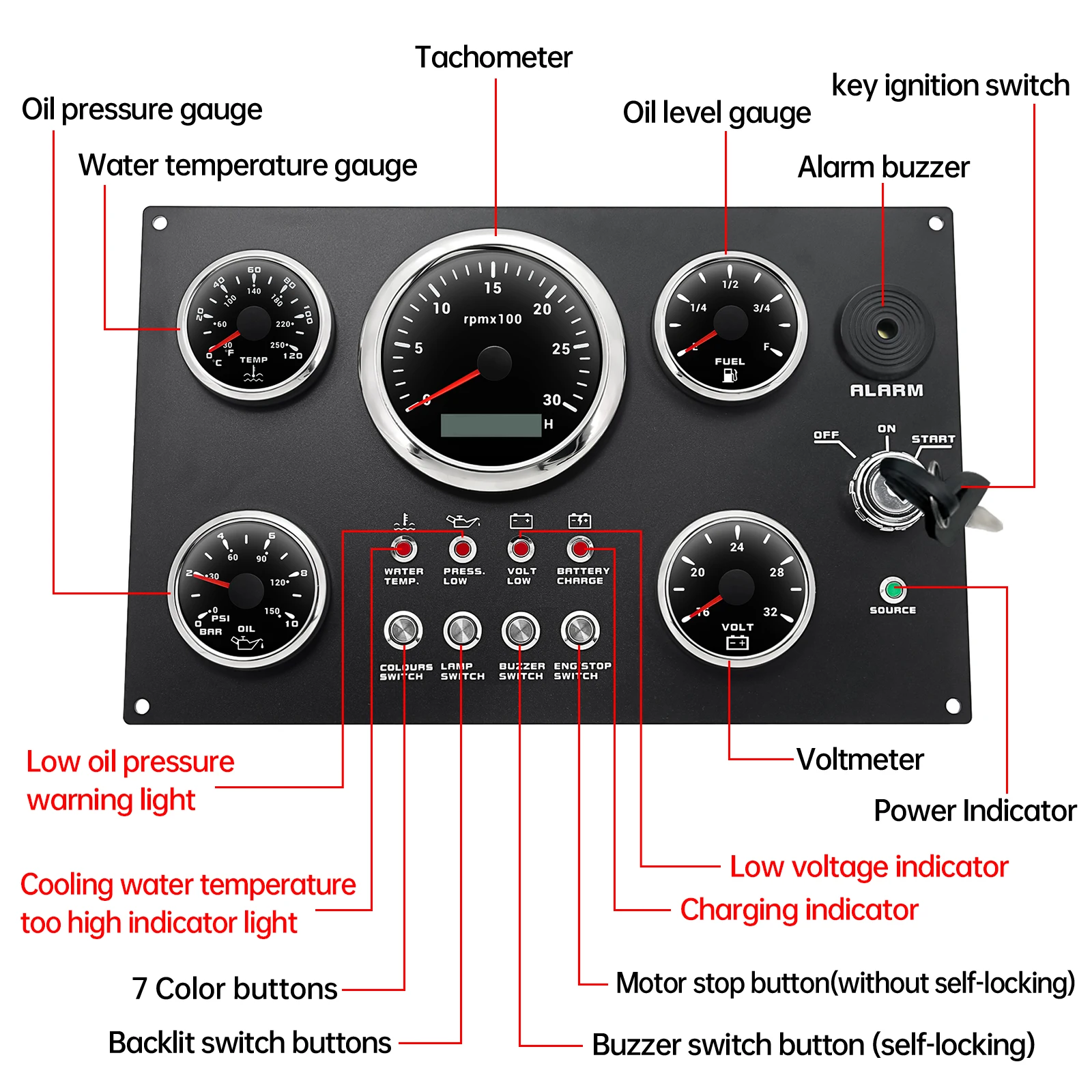 Boat Engine Gauges
