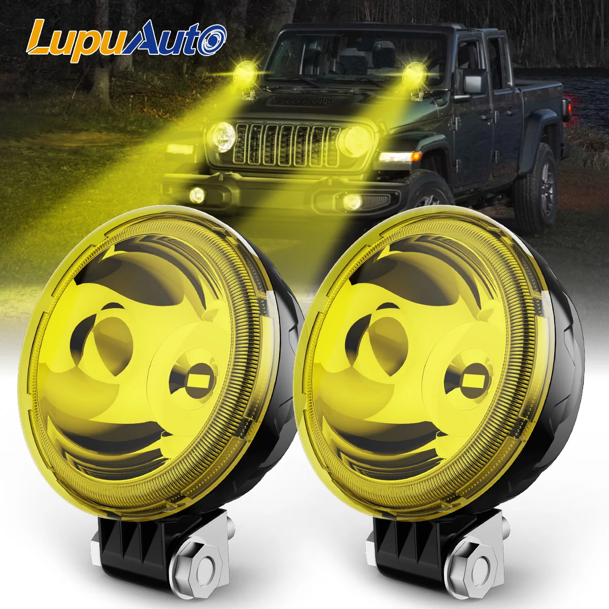 3 Inch round LED Work Motorcycle Spotlight Lamp Car Modified Headlight ...