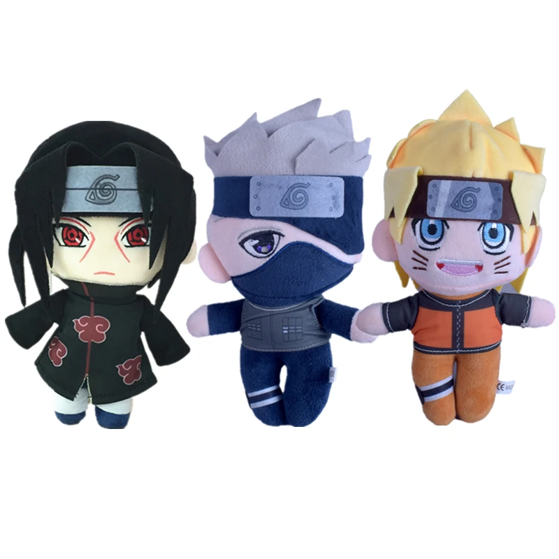20CM Naruto Plush Kakashi Uzumaki Naruto Uchiha Itachi Plush Stuffed Dolls kawaii Pillow ...
