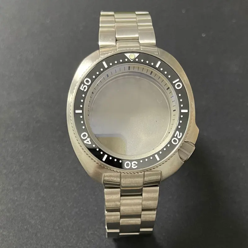 Watch-Modify-Parts-45-2mm-Titanium-6105-Turtle-Case-Sapphire-Ceramic ...