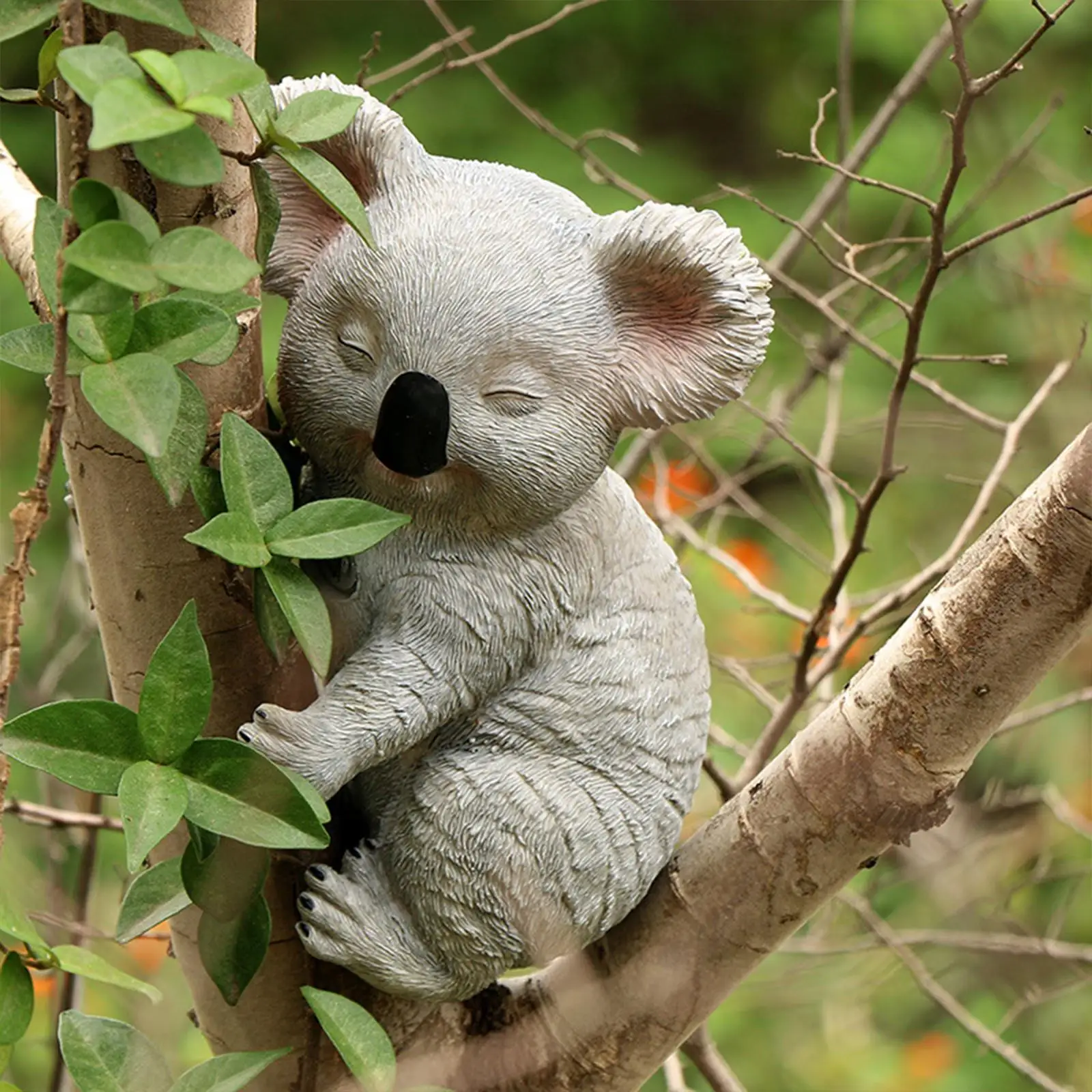 sleeping koalas Statue Adorable Resin Garden Animal Koala Ornaments for ...