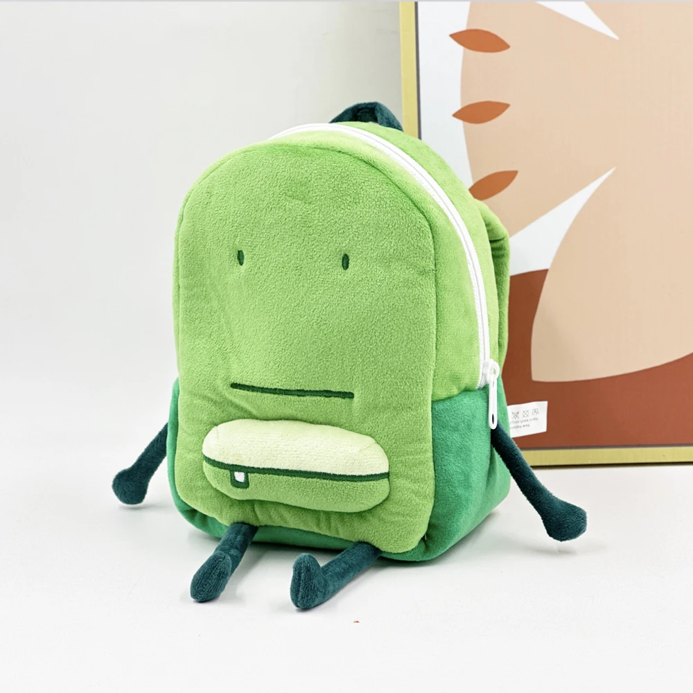 Liam-Backpack-Plush-Green-Plush-Cartoon-Bag-Commuting-Playing-And ...