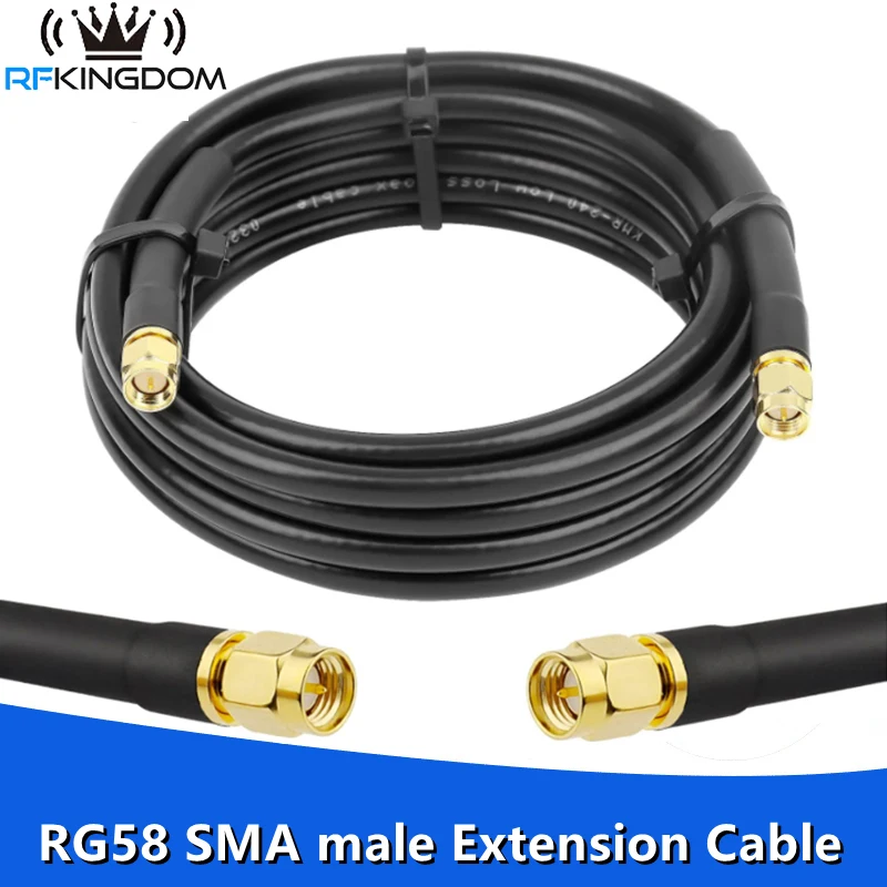 Coax RG58 Extension Cable SMA Male to SMA Male Pigtail Cables for WLAN ...