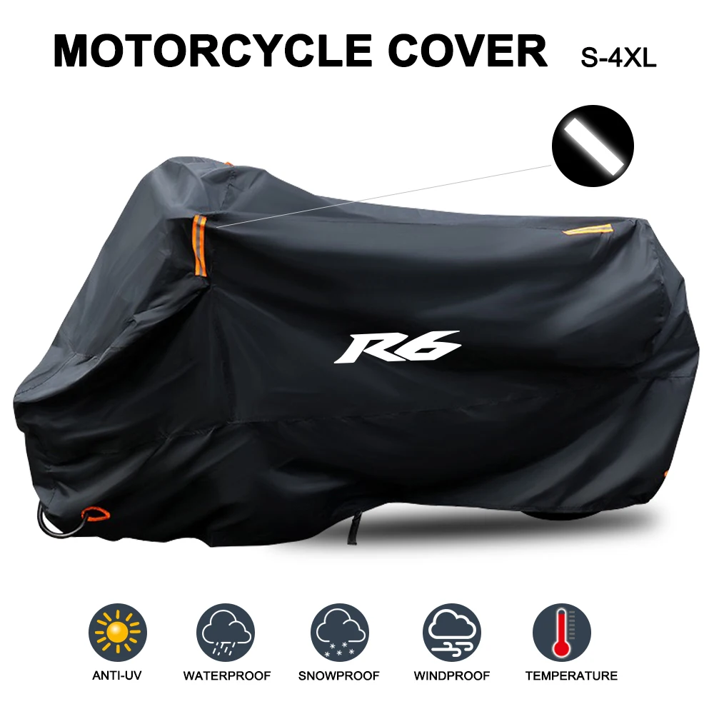 Motorcycle Cover Waterproof Outdoor All Season Dustproof UV Protective ...