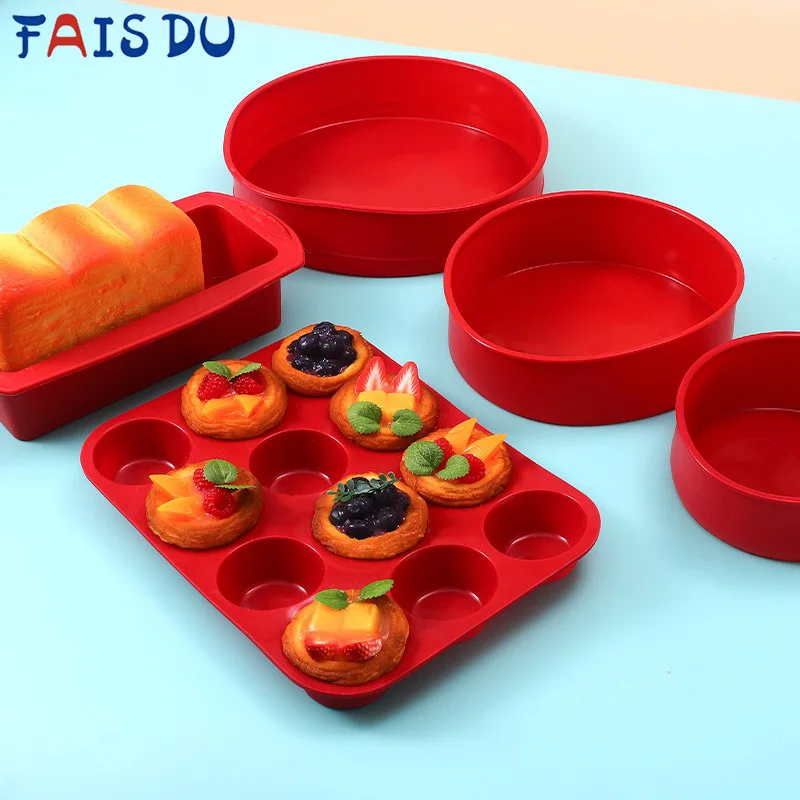 FAIS DU 1/5Pcs Silicone Bread Mold Pan Nonstick Silicone Baking Mold ...