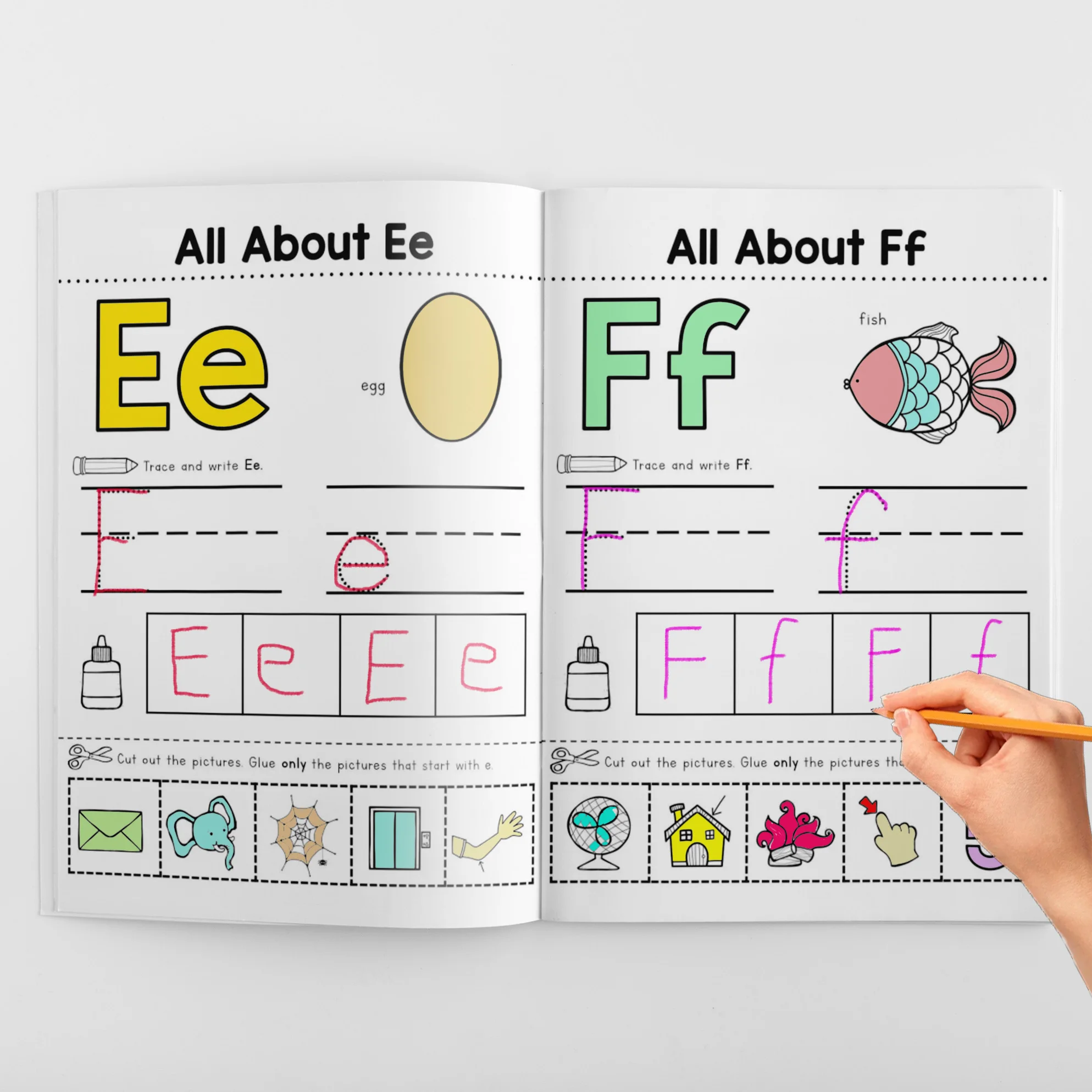 Kids Alphabet & Numbers Practice Workbooks – ABC 123 Tracing ...