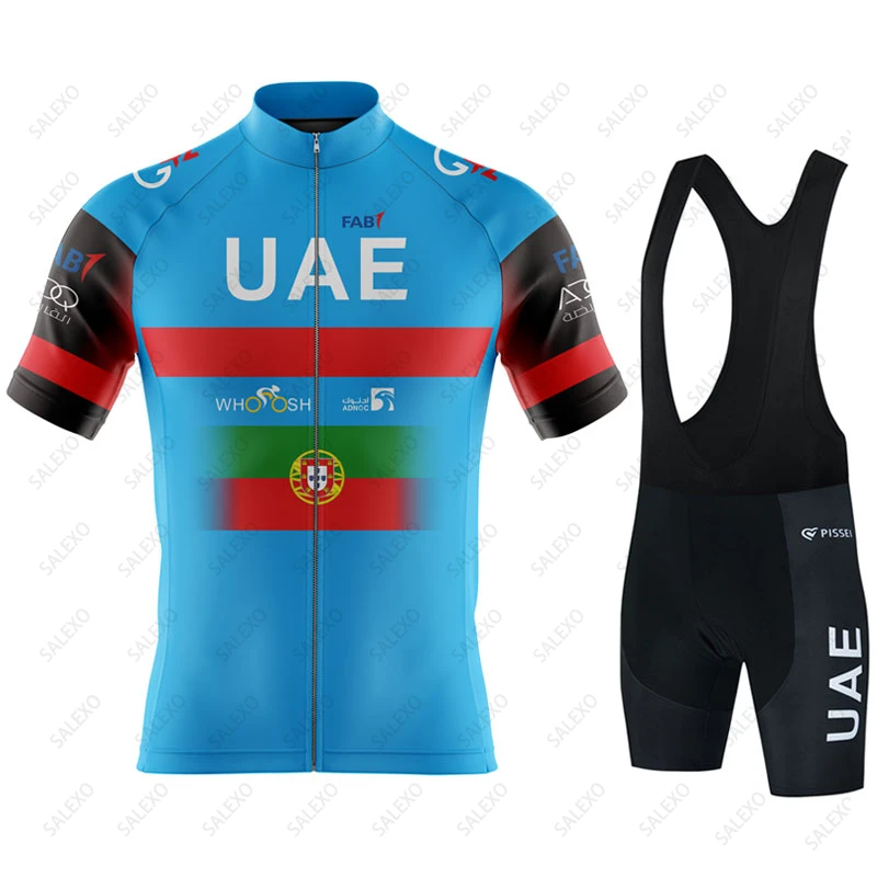 Uae-Cycling-Jersey-Set-Homem-Portugal-MTB-Roupa-de-Bicicleta-Uniforme ...