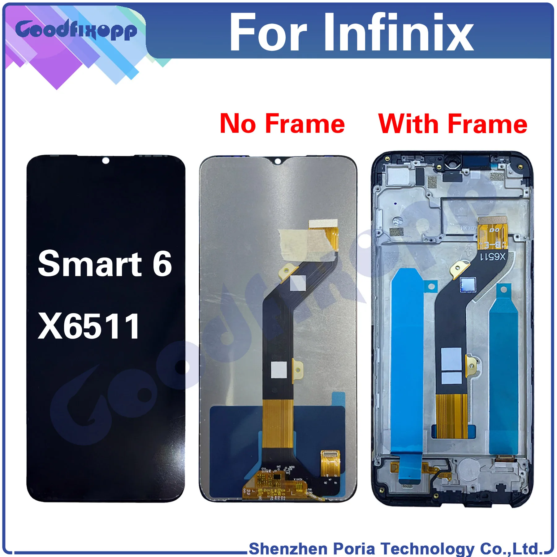 For-Infinix-Smart-6-X6511-X6511B-X6511E-X6511C-LCD-Display-Touch-Screen ...