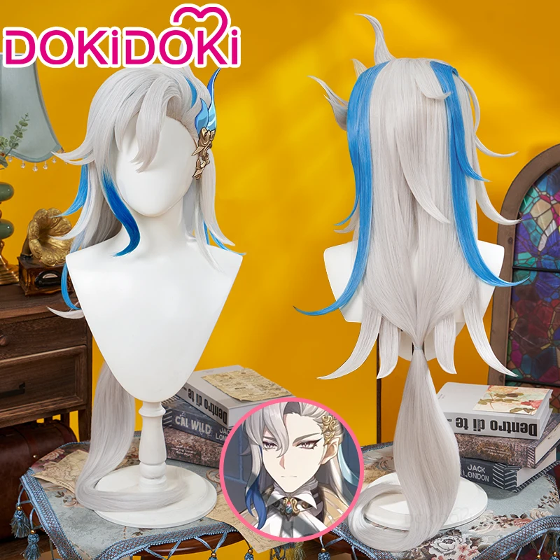 【First Edition】Neuvillette Wig Cosplay Game Genshin Impact DokiDoki Men ...