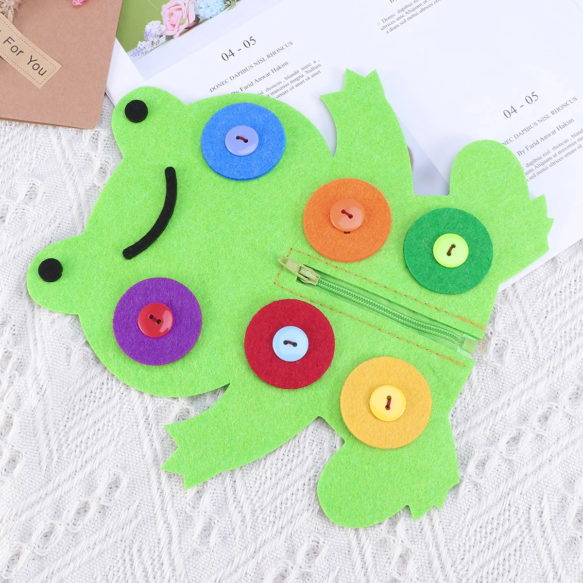 Colorful-Childhood-Toy-Education-Toys-Button-Hand-made-Zipper-Teaching ...