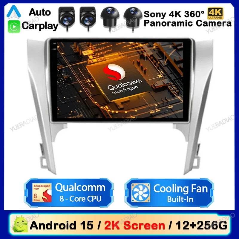 Android 15 Car Radio For Toyota Camry 7 XV 50 55 2011 - 2014 Mirror ...