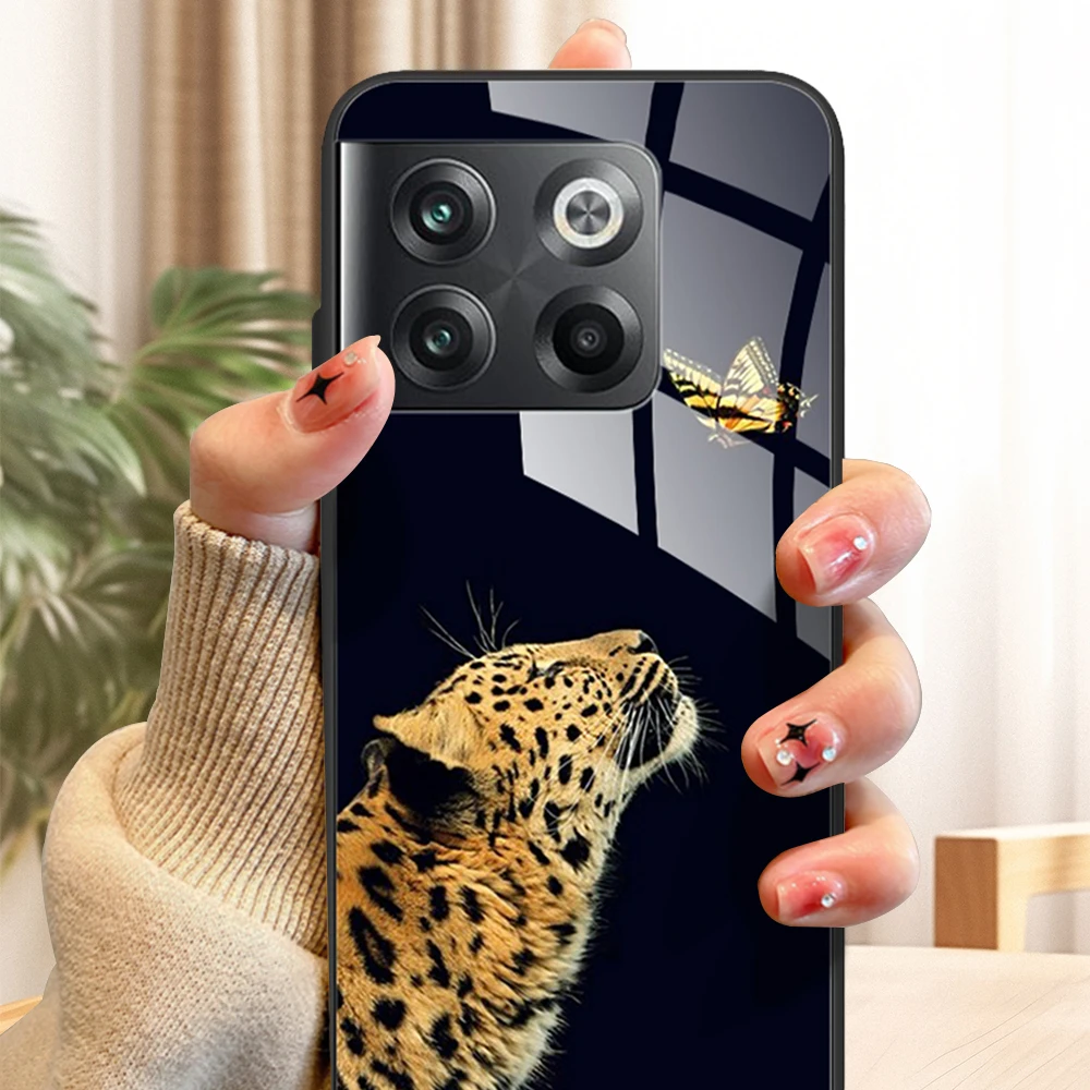For Oneplus 10 Pro 5G Case 10T Tempered Glass Case Silicone Phone Cover ...