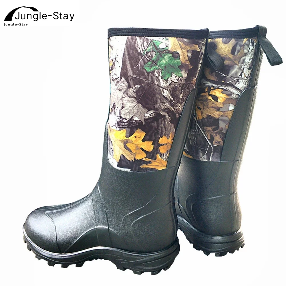 Folhas de bordo biônico camuflagem caça pesca botas altas anti ...