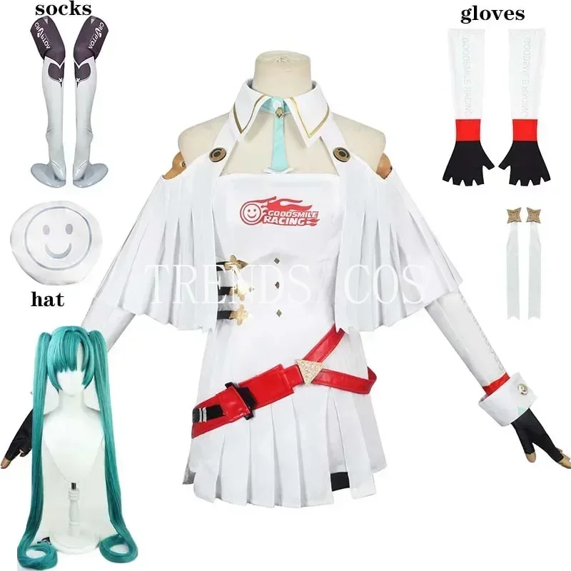 Anime-2023-Racing-Miku-Cosplay-Costume-Miku-White-Dress-Cloak-Girl ...