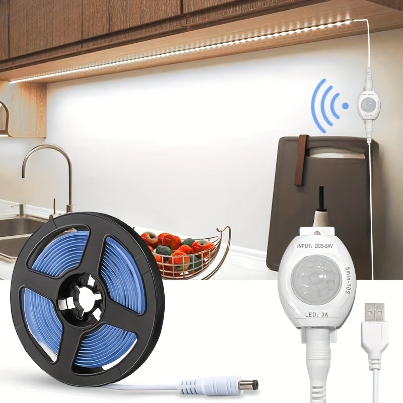 1/2/3m LED Motion Sensor Light Strip - USB Powered,Floating Bed Light ...